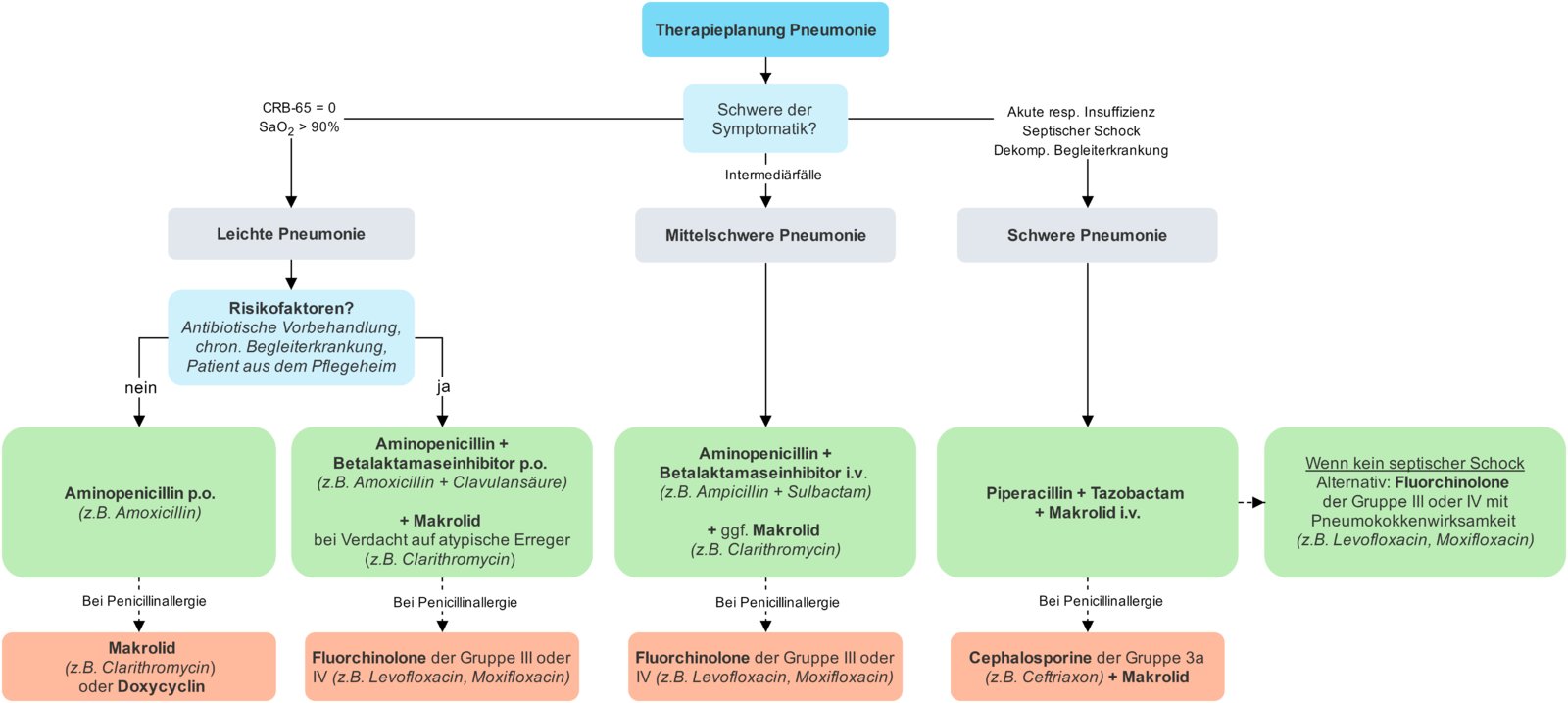 Therapie Pneumonie supportiv und Antibiose | Innere PJ | Re…