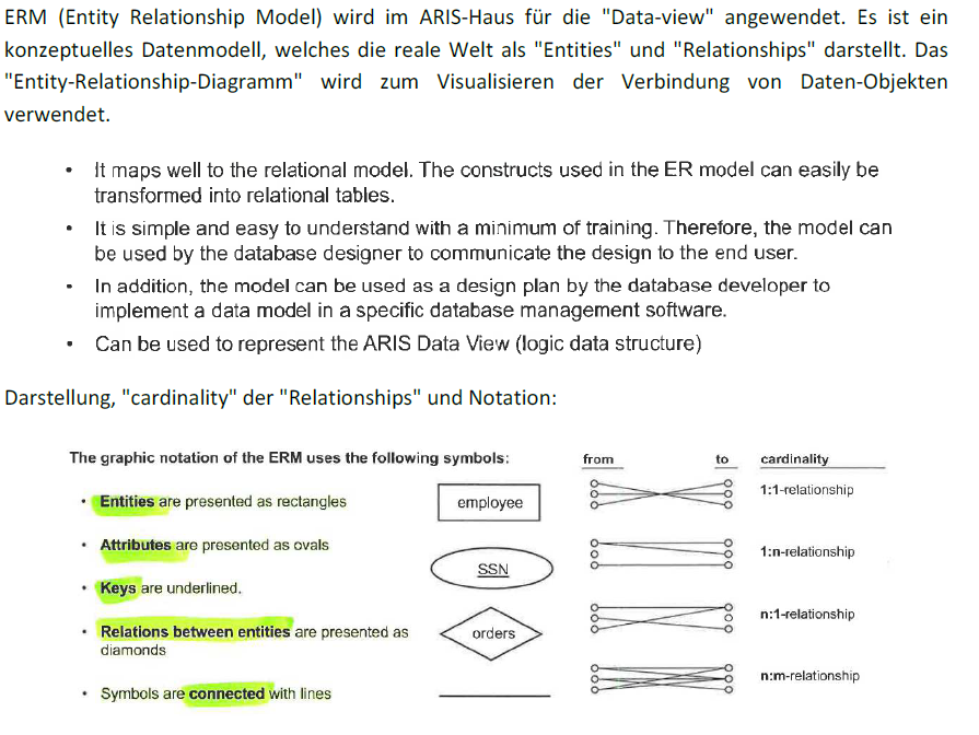 What is the ERM-Model? Give an example! | Maschinenbau- und ...