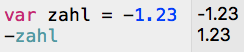 Unäre Minus- und Plus-Operator (Unary minus and plus operat…
