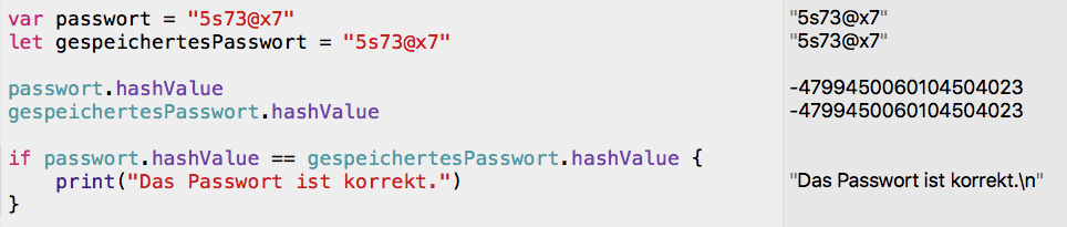 STRING.hashValue | Swift 2 | Repetico