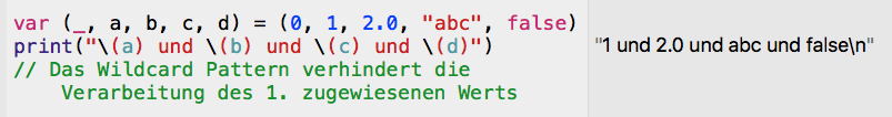 Tupels zerlegen (Decompose tuples) ﻿[2] | Swift 2 | Repetico