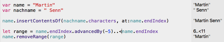 STRING.removeRange(_:) | Swift 2 | Repetico