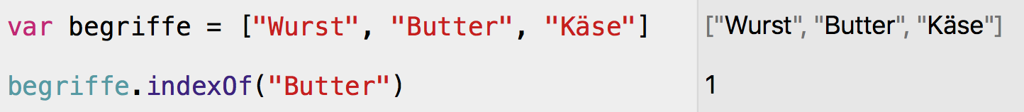 ARRAY.indexOf (element: TYP) -> Returning the First Inde... | Swift 2 | Repetico