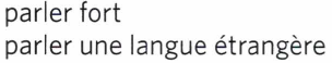 parlerBeispiele und WendungenÜbersetze: | 02 Franz VK parler | Repetico