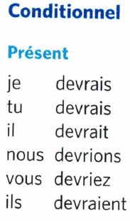 devoirConditionnel présent | 02 Franz VK devoir | Repetico