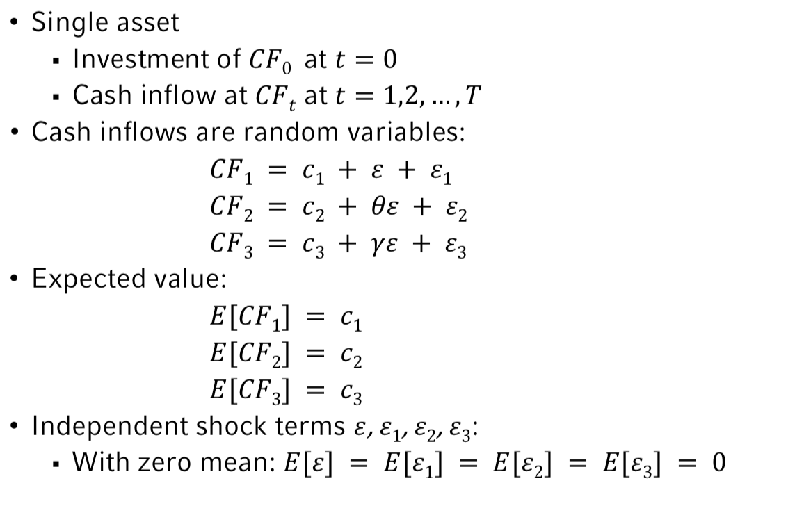 Stylized Cash Flow Structure, how are the effects called ...