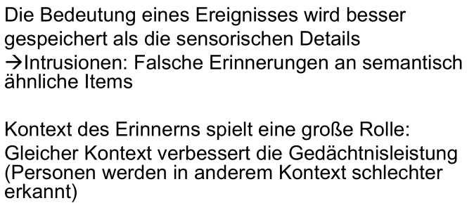 Bedeutung und Kontext | Gedächtnissysteme und deren neurona…