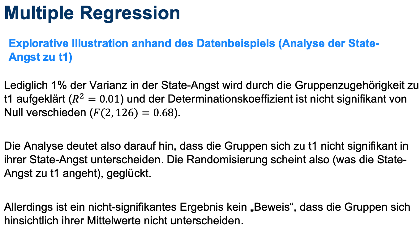 Interpretiere folgenden Output inklusive Signifikanz und Va…