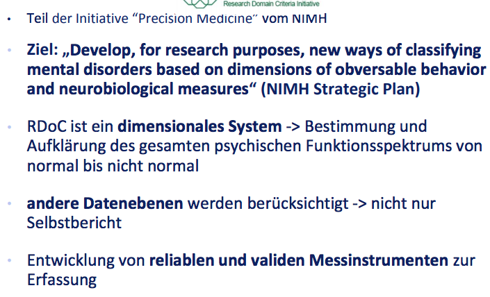 Was ist das Ziel von RDoC?-Was für ein System hat RDoC?... | Klinische ...