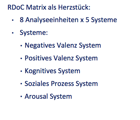 Wie ist die RDoC Matrix aufgebaut? | Klinische Psychologie | Repetico