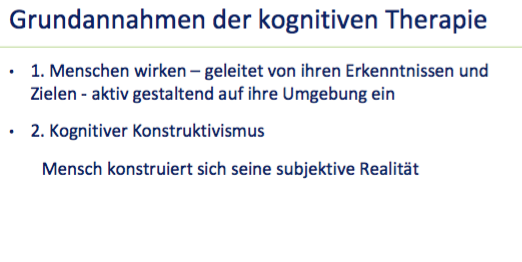 Was sind die beiden Grundannahmen der KVT? | Klinische Psyc…