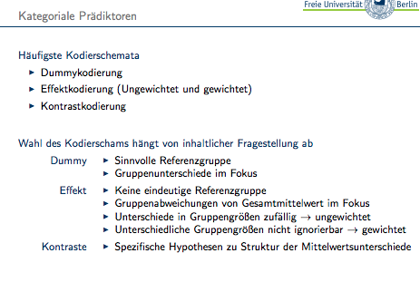 Was sind die häufigsten Kodierschemata und wann werden ...