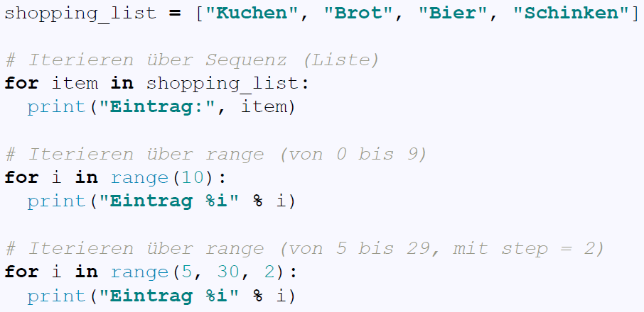 Wozu dienen FOR Schleifen und wofür werden sie verwende ...