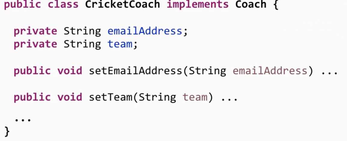 Inject literal values as dependencies for the following ... | Spring Framework | Repetico