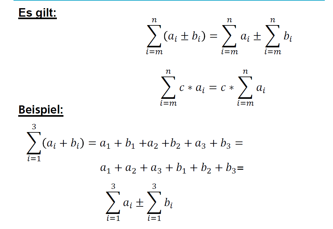 Exkurs: Das Summenzeichen | Wirtschaftsstatistik | Repetico