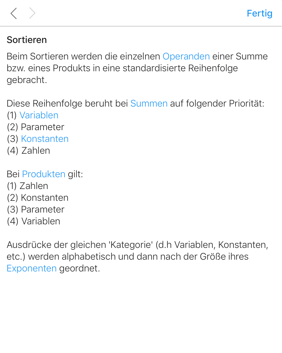 sortieren | Mathe | Repetico