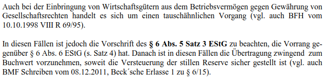 Gründung von PersG Wie ist die Einbringung von Wirtsch... | PersG ...