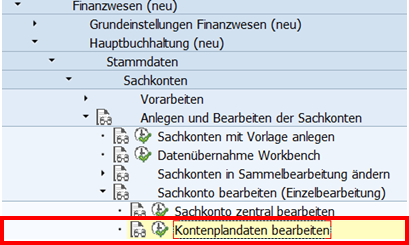 Welche Informationen enthält das Kontenplansegment? Tabelle…