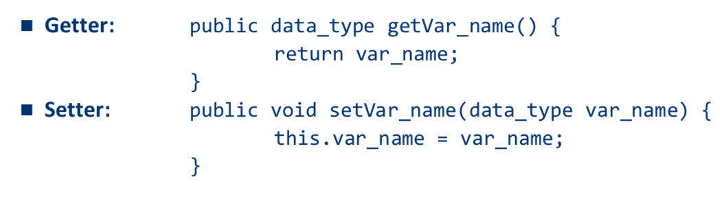 Wie werden Getter und Setter allgemein geschrieben? | Progr…