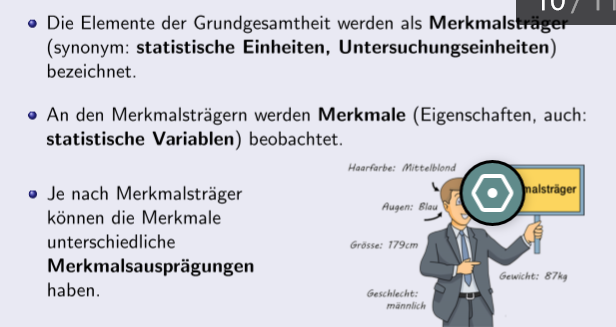 Differenziere Merkmalsträger, Merkmal und Merkmalsauspr... | Analysis ...