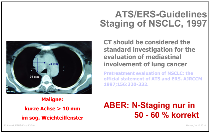 EBUS - Staging des Lungen-Ca. - CT | EBUS | Repetico