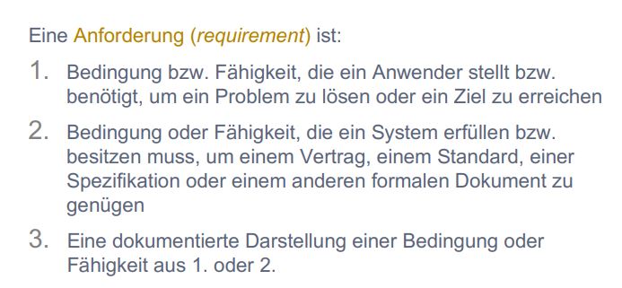 Was ist eine Anforderung? | Systemanalyse | Repetico
