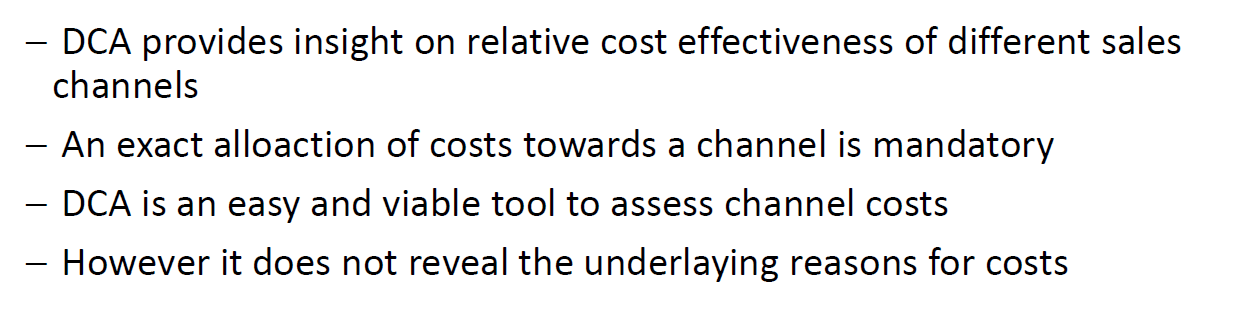 Distribution cost analysis (DCA) | Vertriebsmanagement | Repetico