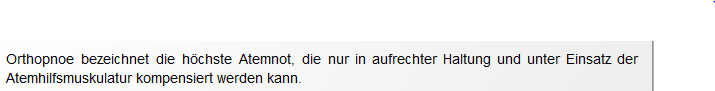 Def. Orthopnoe | Pulmo | Repetico