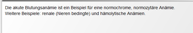 Beispiel für normochrome und normozytäre Anämie | Hämatolog…