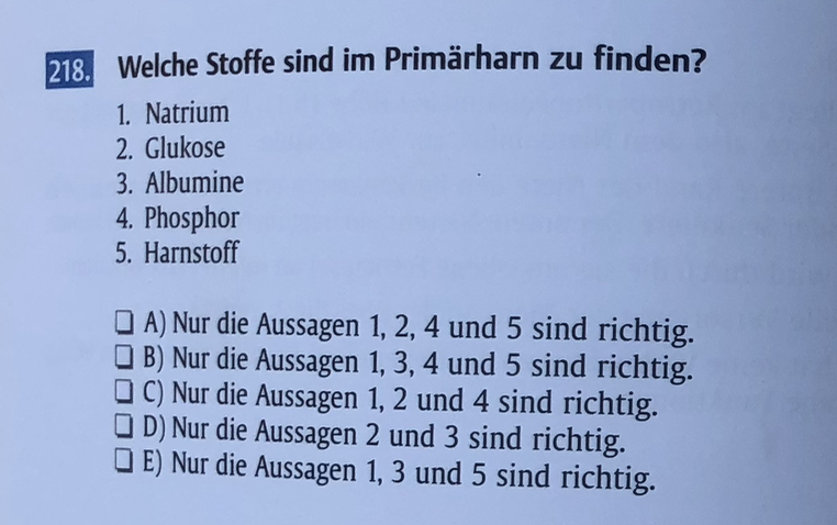 Stoffe im Primärharn | Nephro | Repetico