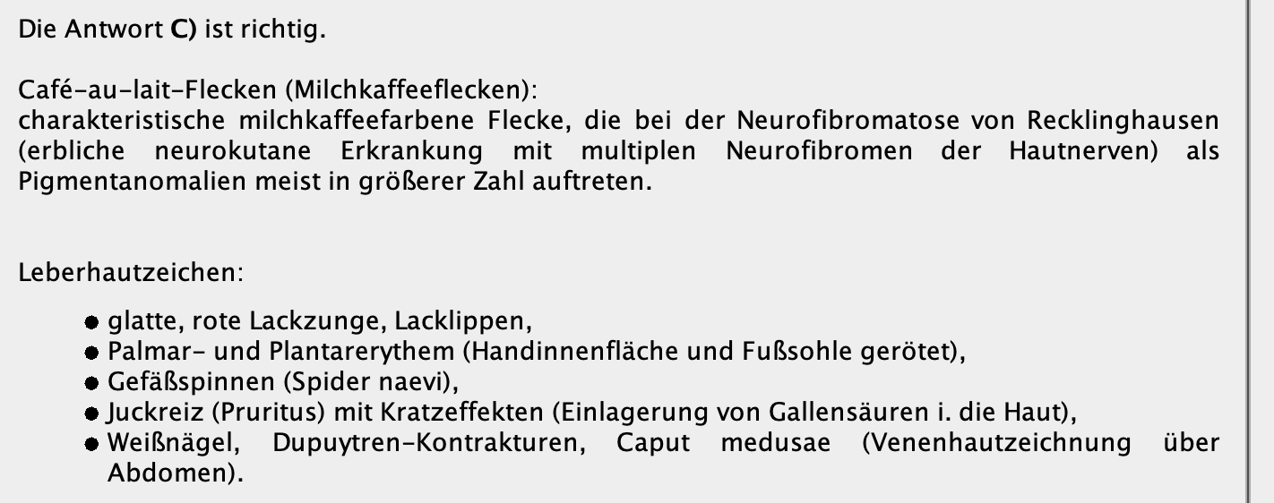 Hautbefunde bei Leberzirrhose | Derma | Repetico