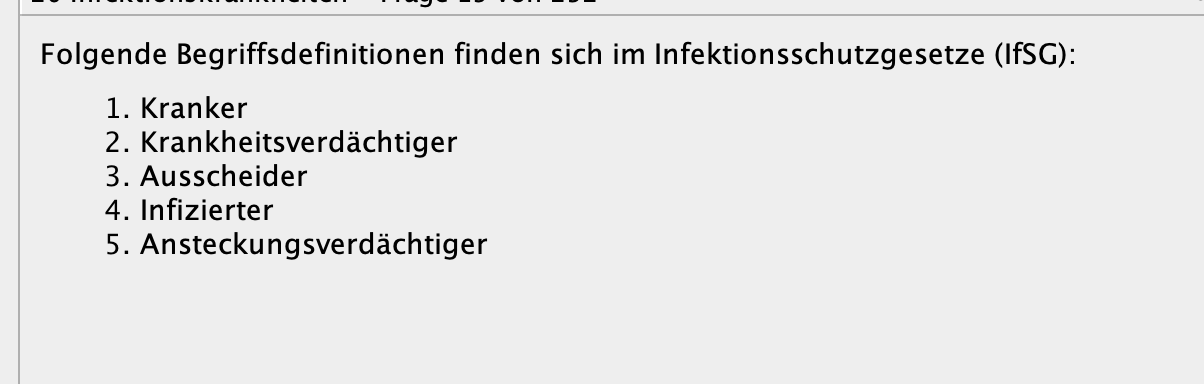 Begriffsdefinition im IFSG | Infektionskrankheiten | Repetico