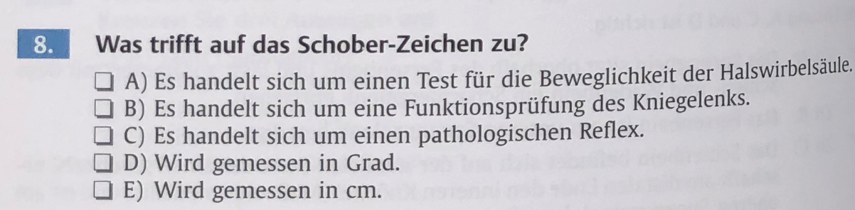 Schober-Zeichen | Bewegungsapparat | Repetico