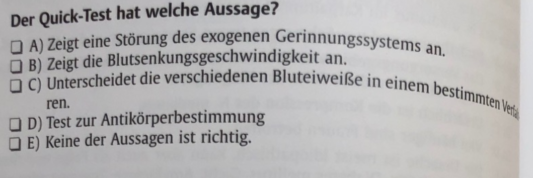 Quick-Test | Hämatologie | Repetico