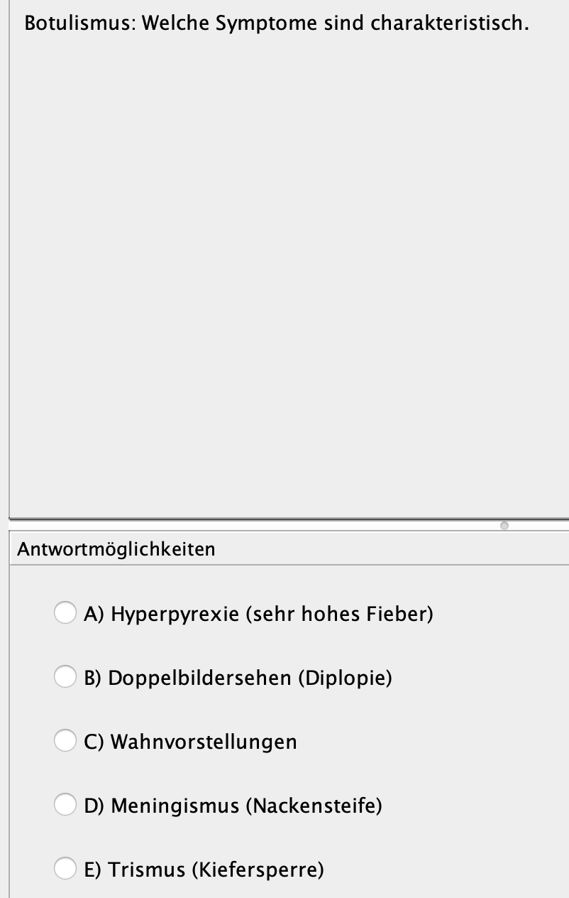Botulismus | Infektionskrankheiten | Repetico