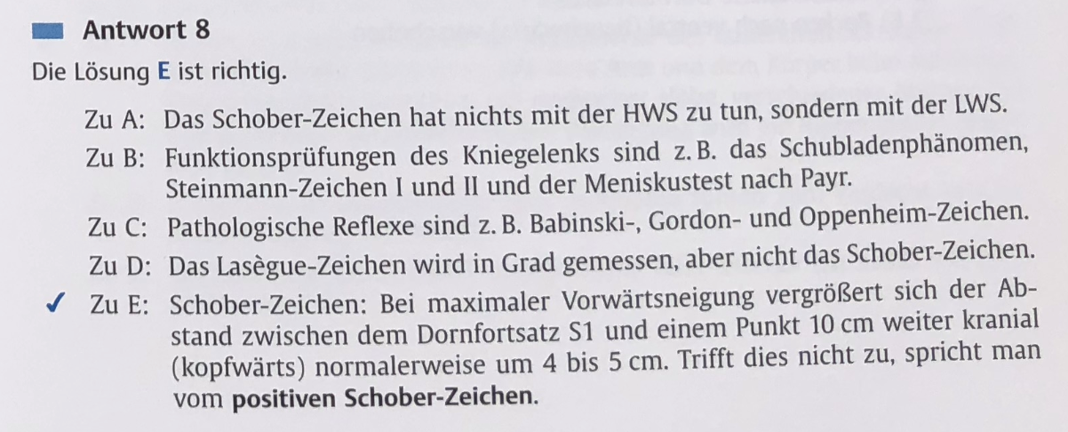 Schober-Zeichen | Bewegungsapparat | Repetico