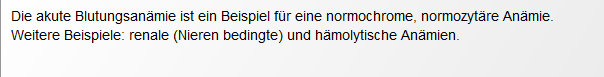 Beispiele für normochrome, normozytäre Anämien | Hämatologi…
