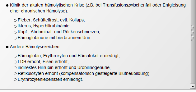 Ursache und Folge einer Hämolyse | Hämatologie | Repetico