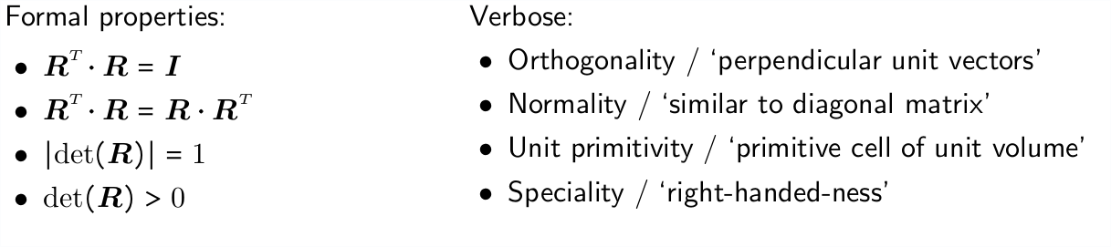 Properties of a rotation matrix | Robotik | Repetico