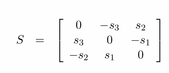 How do S transform axis in (skew-symmetric) matrices ? | Robotik | Repetico