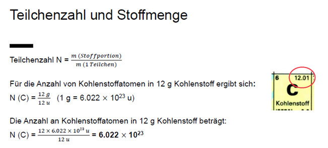 Teilchenzahl und Stoffemenge- In welche Verhältnis steh... | 01 Chemie ...