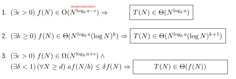 Lösen von Rekursionsgleichung - Master-Methode | Algorithme…