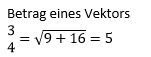Betrag eines Vektors | Mathe | Repetico