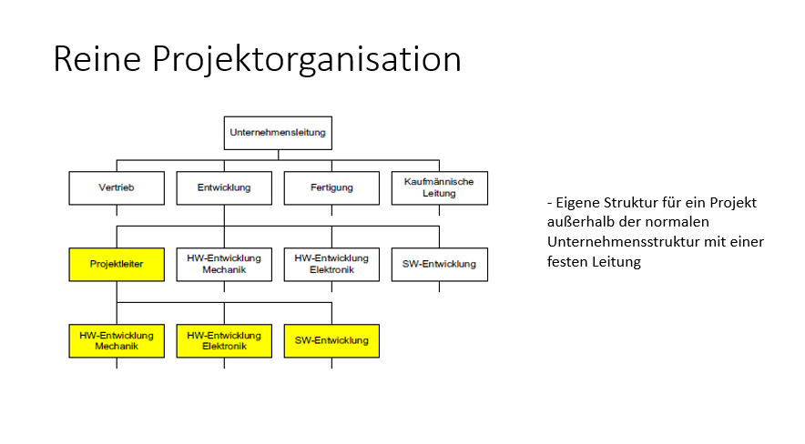 Was ist die Reine Projektorganisation? | IT-Projektmanagement | Repetico