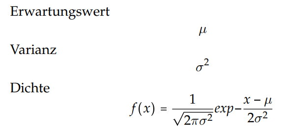 Wie lautet die Formel für die Dichtefunktion der Normal... | methoden ...
