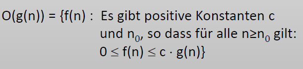 Definition der O-Notation | Informatik | Repetico