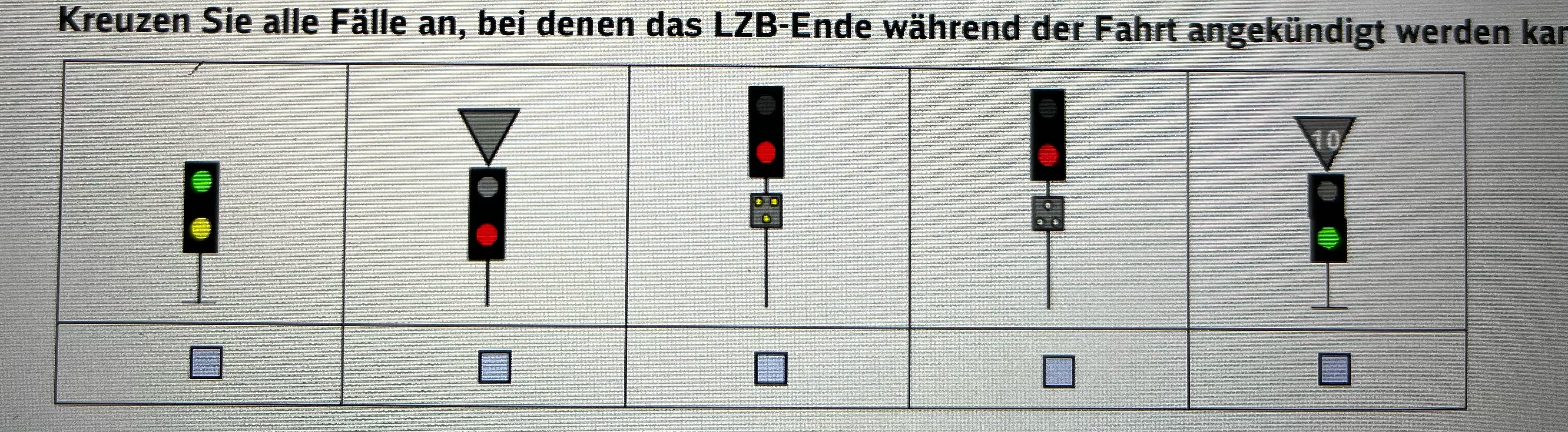 Bei welchen Signalstellungen kann ich aus der LZB entlas... | LZB ...