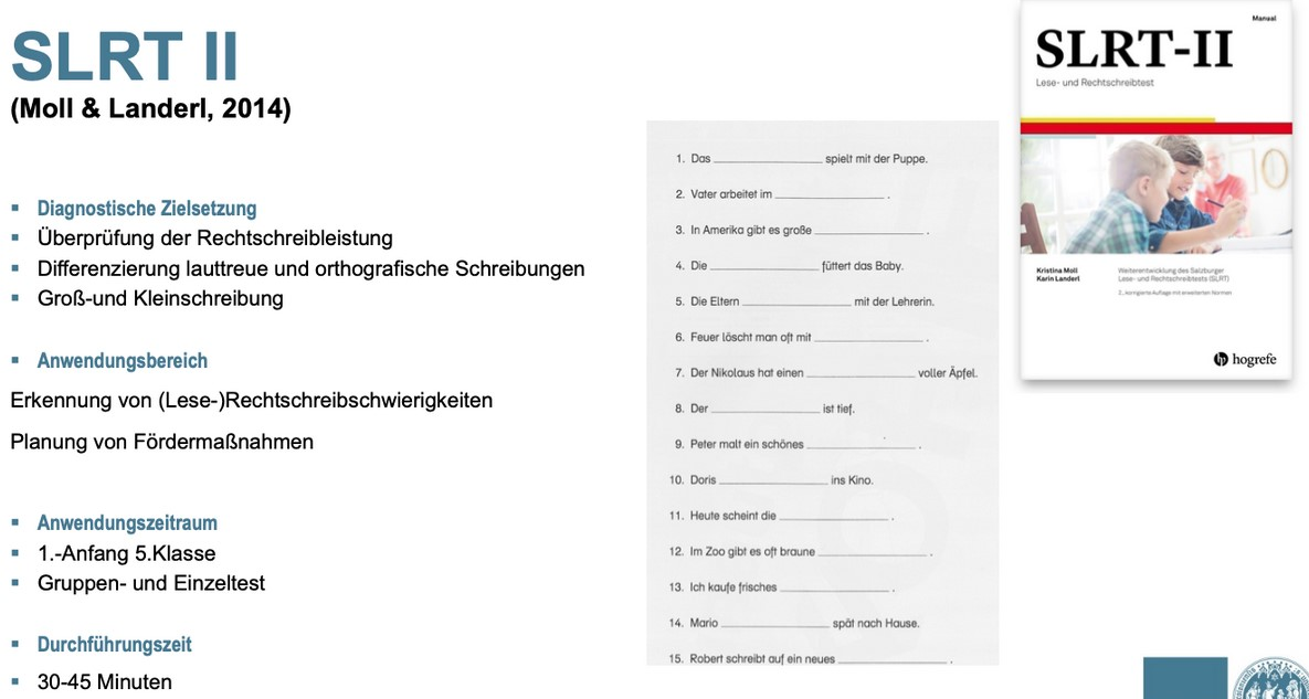 SLRT-II Moll & Landers (2010 & 2014) Differenzierte Diag…