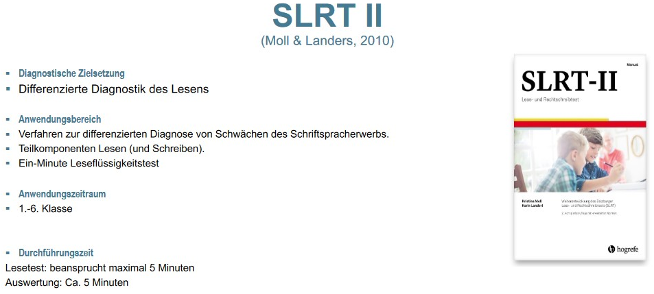 SLRT-II Moll & Landers (2010 & 2014) Differenzierte Diag…