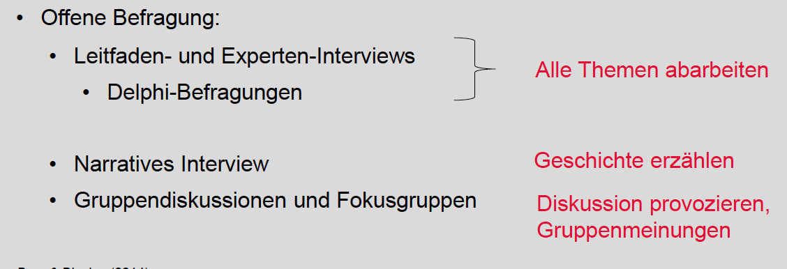 Arten der Datenerhebung | 11 Methoden Gesundheitspsy Qualit…